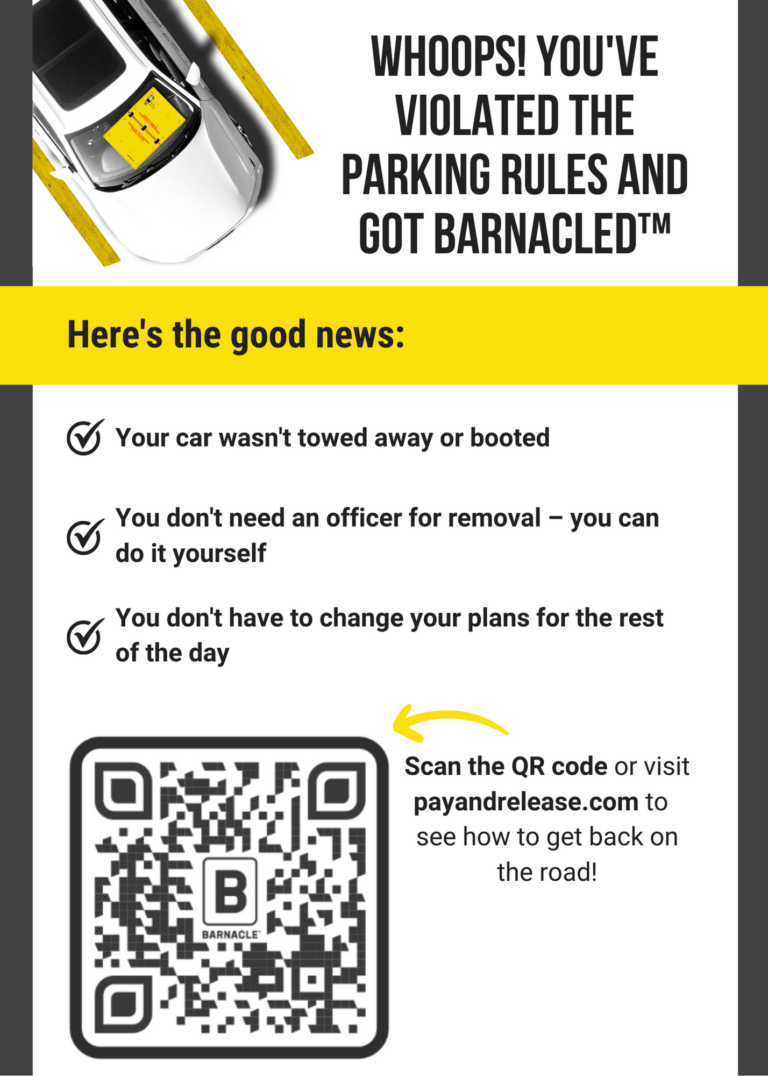 Rolling Out The Barnacle® - Barnacle Parking